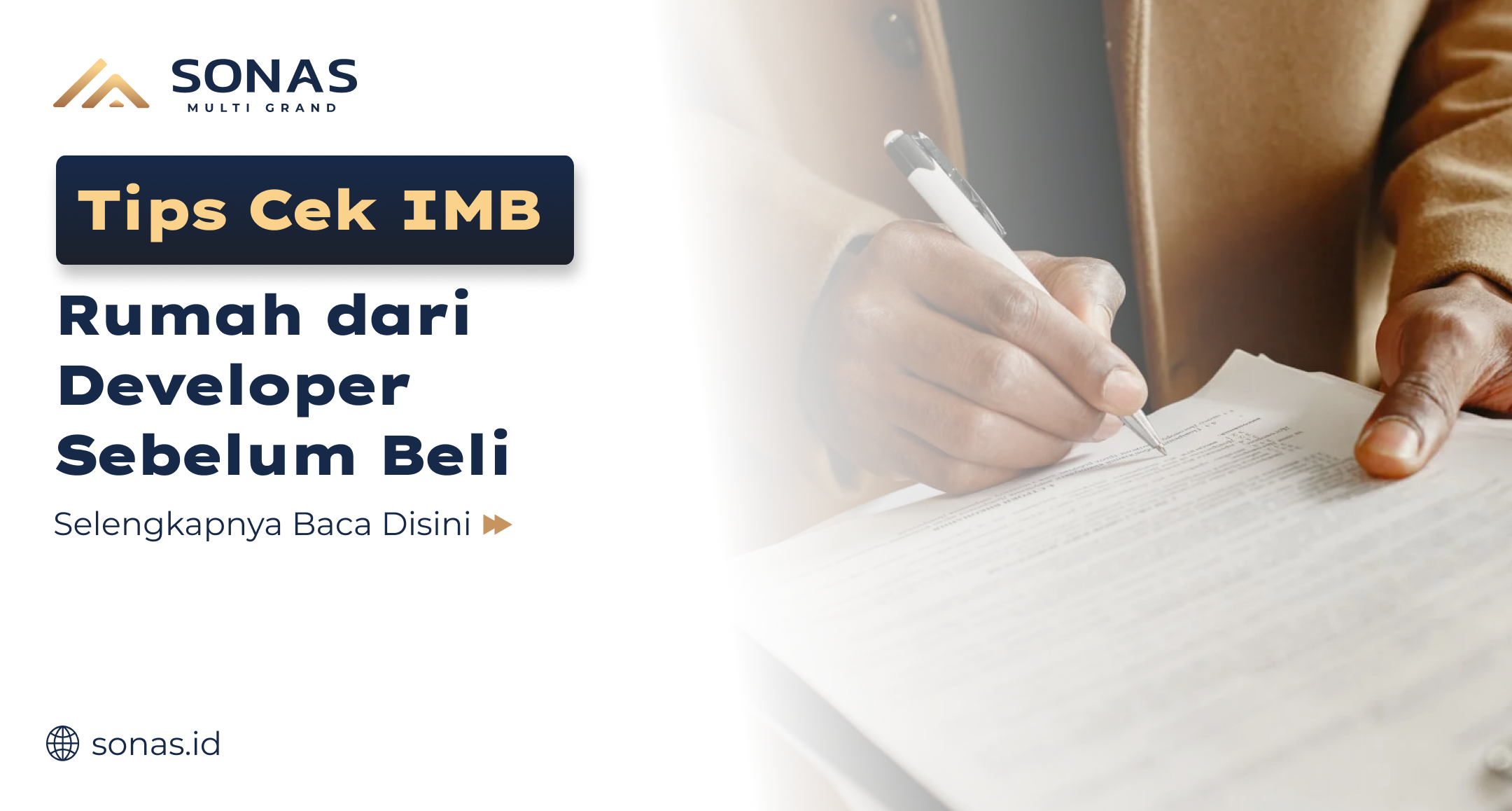 Tips Cek IMB Rumah dari Developer Sebelum Beli - PT Sonas Multi Grand